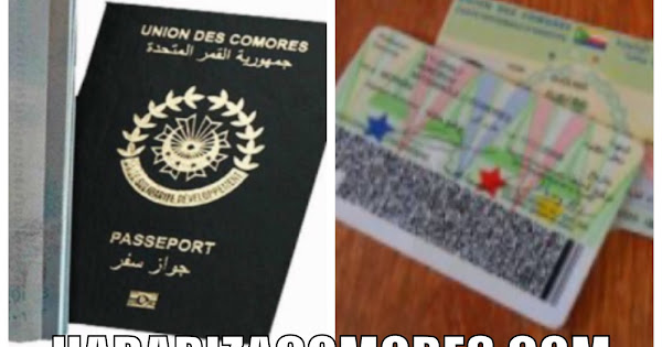 Documents biométriques: Hausse des prix du passeport comorien et de la ...