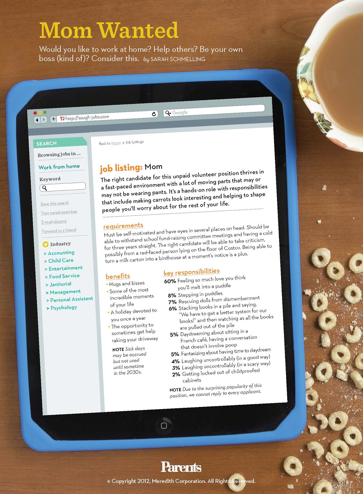 NJMum: Job description:Mom