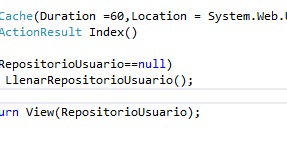 Manejo de Caché en ASP NET MVC