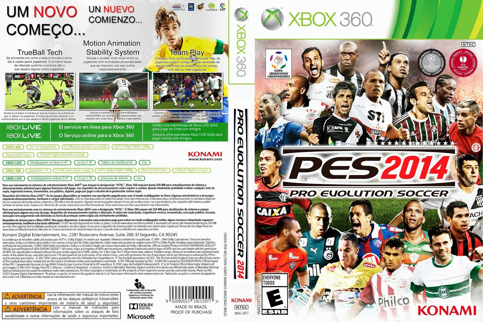 Piratinha das Capas: PES 2014 Pro Evolution Soccer Xbox 360