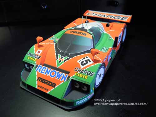 Mazda 787B Paper Model | Paperized Crafts