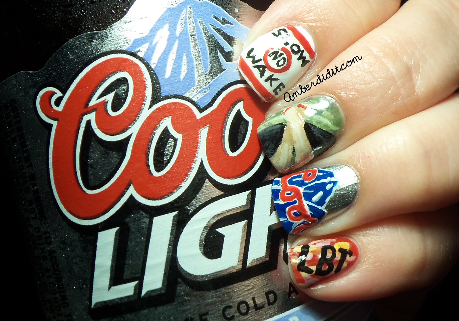 Pepsi Nail Designs