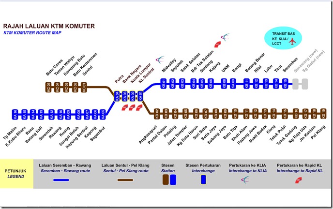 Dreamland Traveller: Peta KTM Komuter Kuala Lumpur