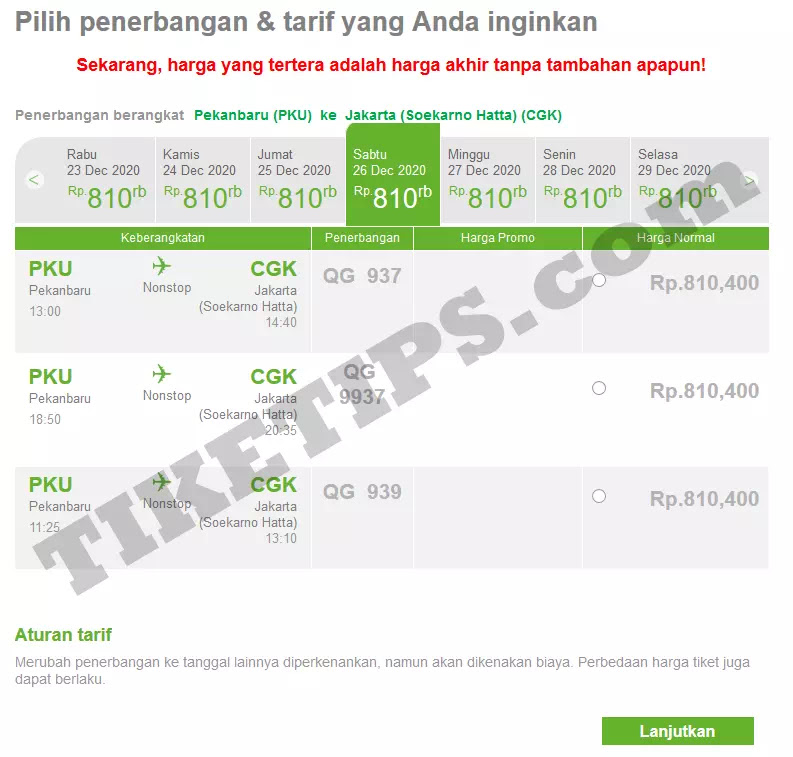 Cara Booking dan Pembayaran Tiket Citilink - TIKETIPS.com