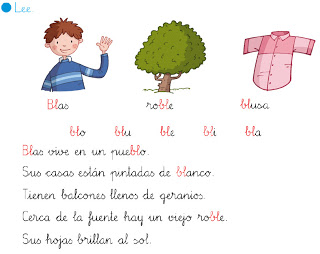 SOY PRIMER...: LECTURA CON "BL"