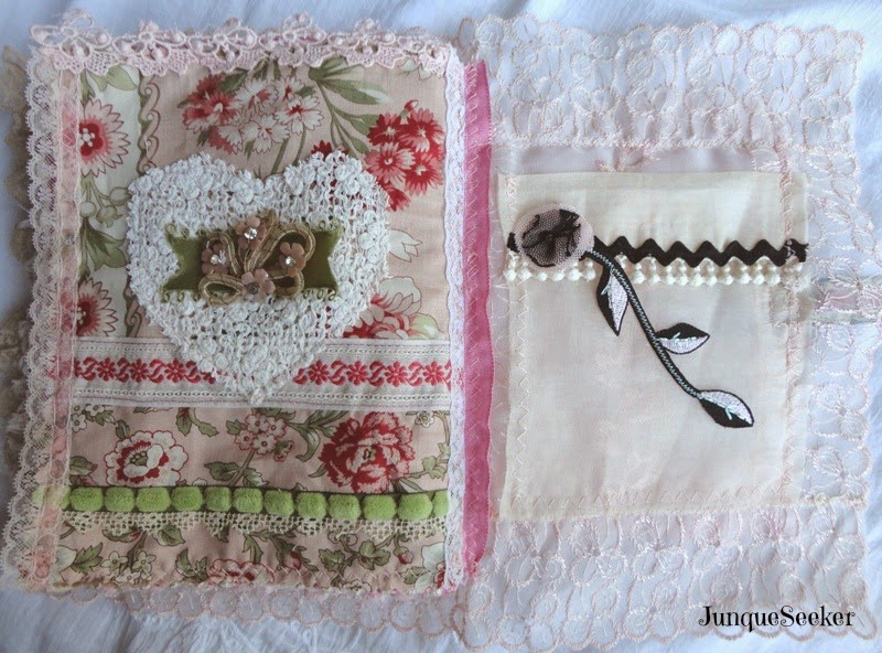 The Junque Seeker: Pink Themed Fabric Book No. 2