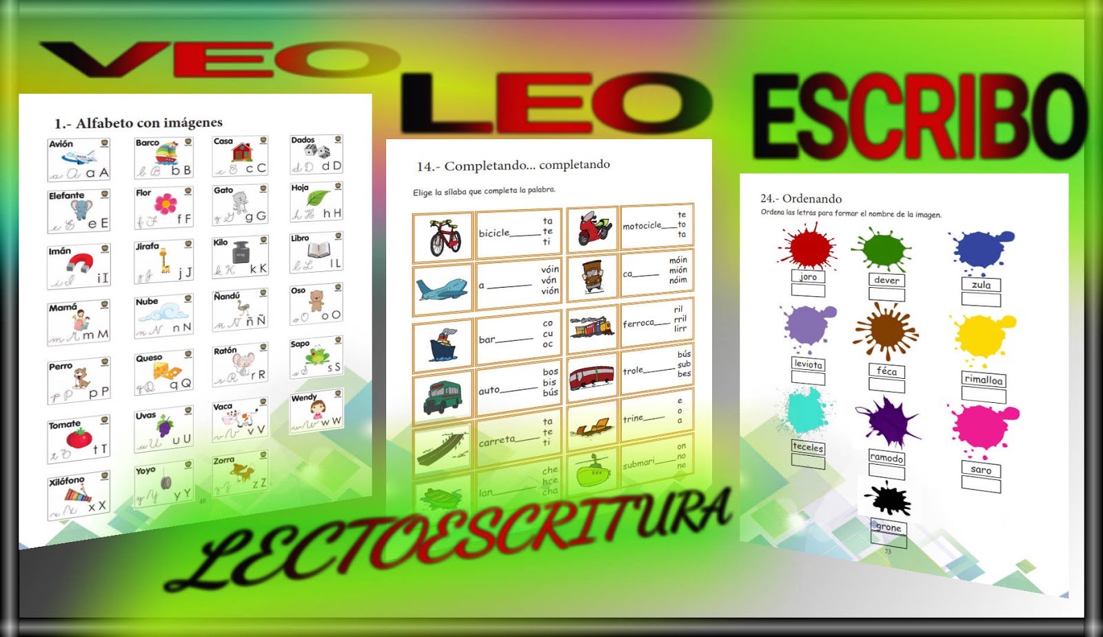 VEO,LEO,ESCRIBO-LECTOESCRITURA - MILTON PAREDES CALVA-BLOG DIDACTICO