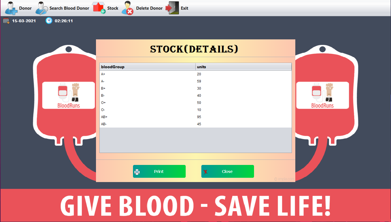 Blood Bank Management System