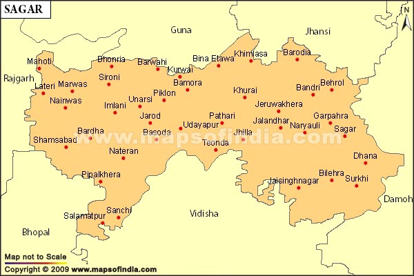 Outlook of Sagar city