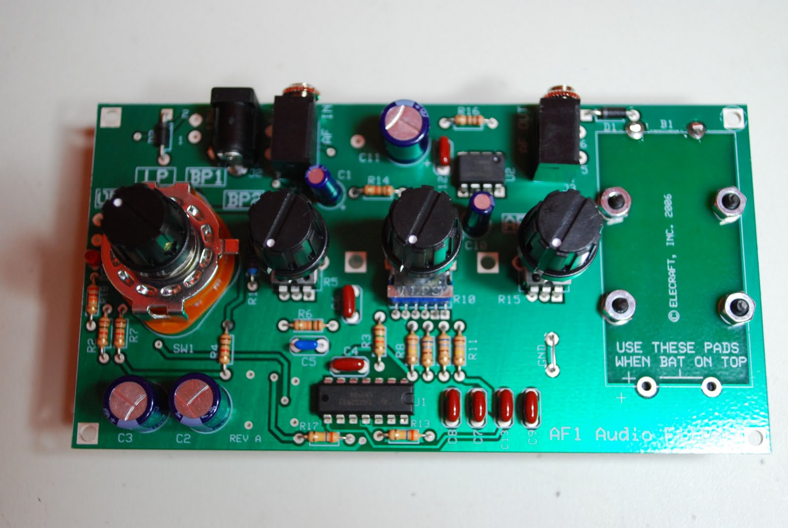 VE9KK Blog : Mini project the Elecraft AF1