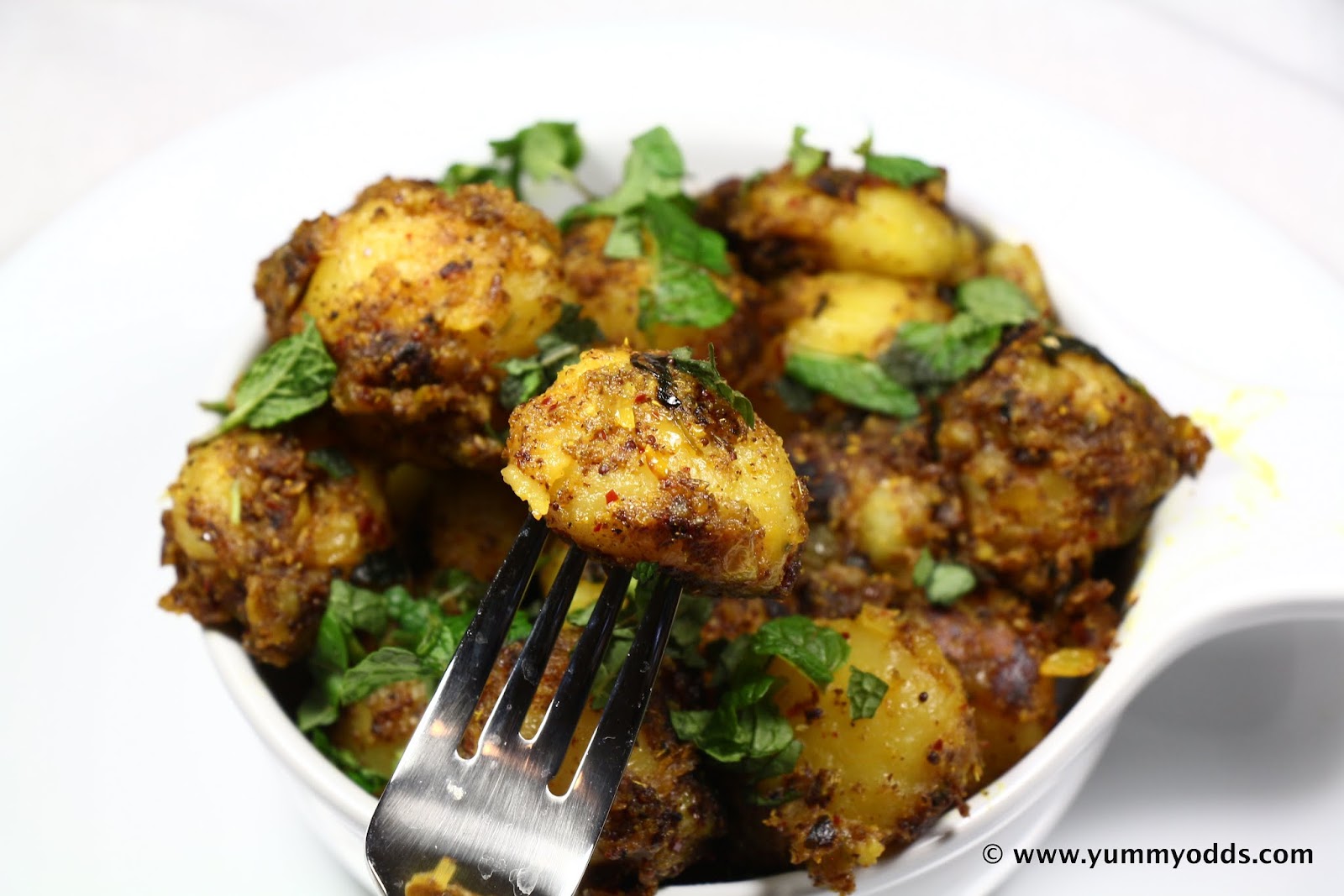 Yum! Yum! Yum!: Achari Aloo ~ Baby Potato with Indian Pickled Spices