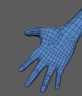 3D Modeling Records: Hands topology