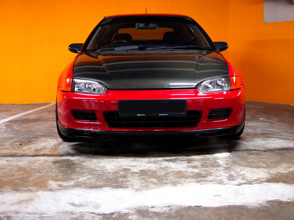 Honda CIVIC EG6: New Front Lip New Look