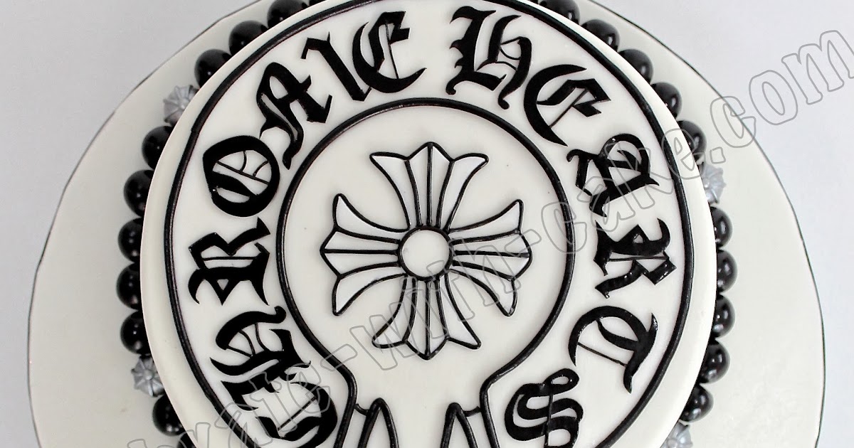 Celebrate with Cake!: Chrome Hearts Black on White Cake