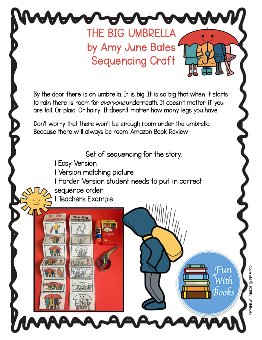 THE BIG UMBRELLA SEQUENCING ~ Book Units by Lynn