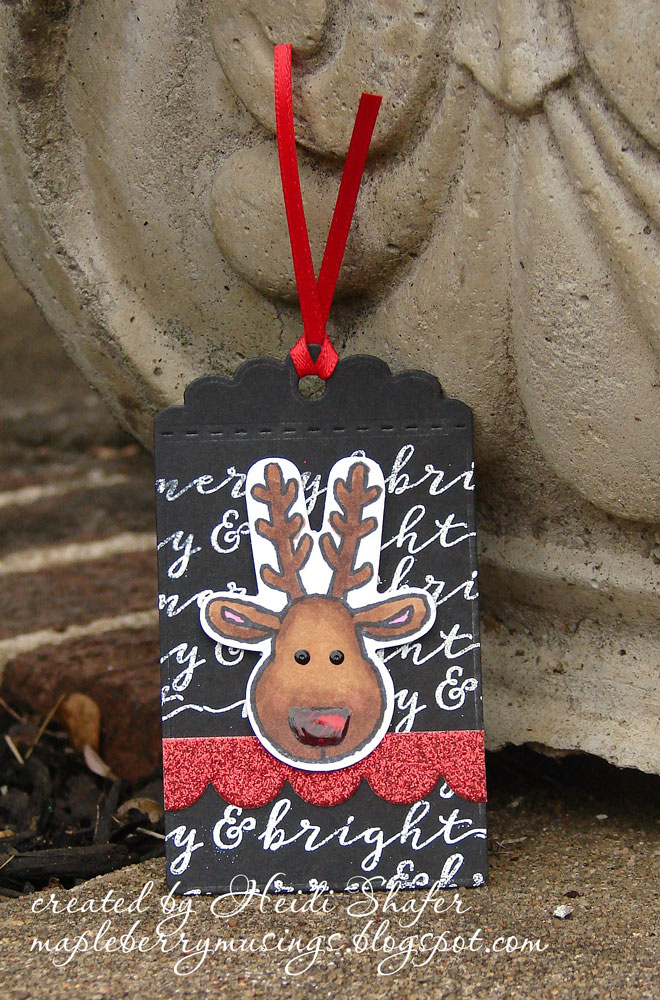 Mapleberry Musings: Cookie Cutter Rudolph Tag