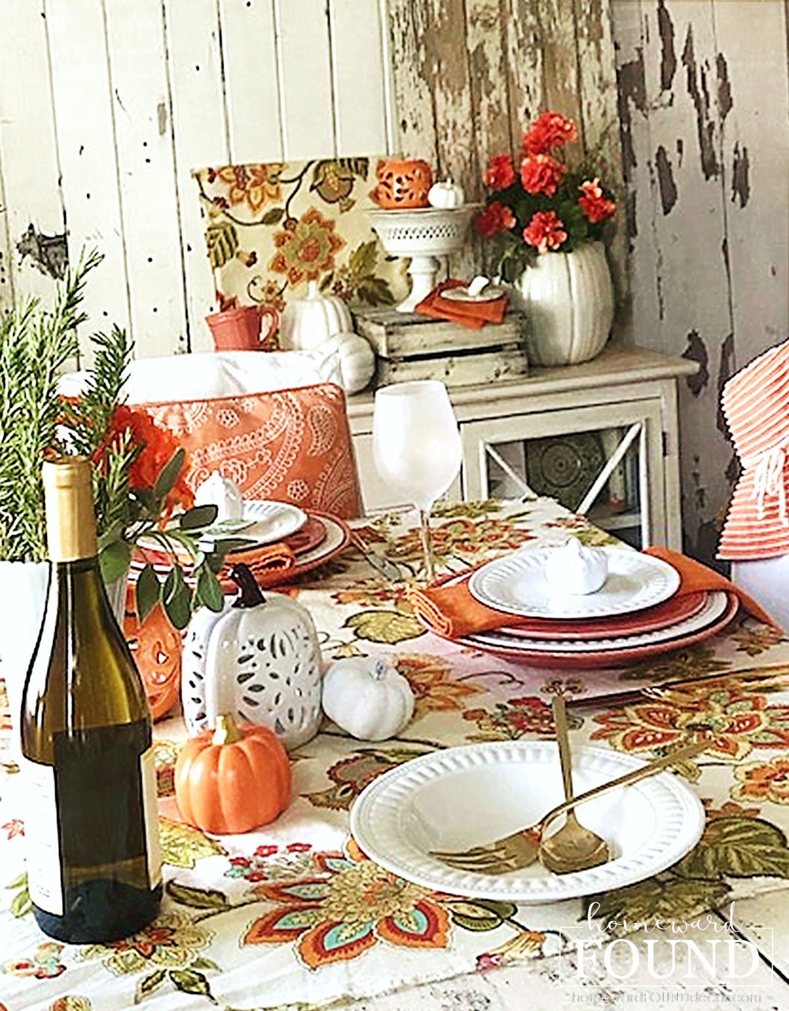 early fall floral tablescape homeward found decor