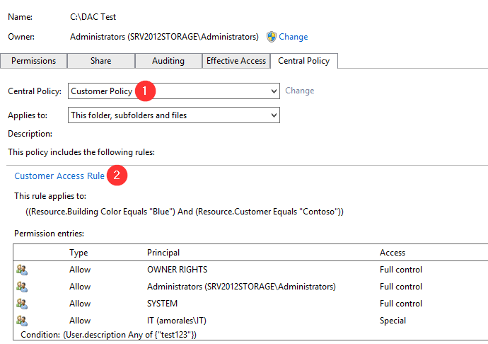 Configuring Dynamic Access Control in a Lab