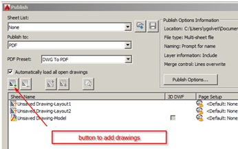 How to publish multiple drawings in AutoCAD