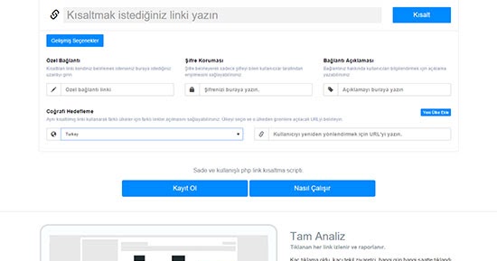 Tematimi Php Link Kısaltma Scripti