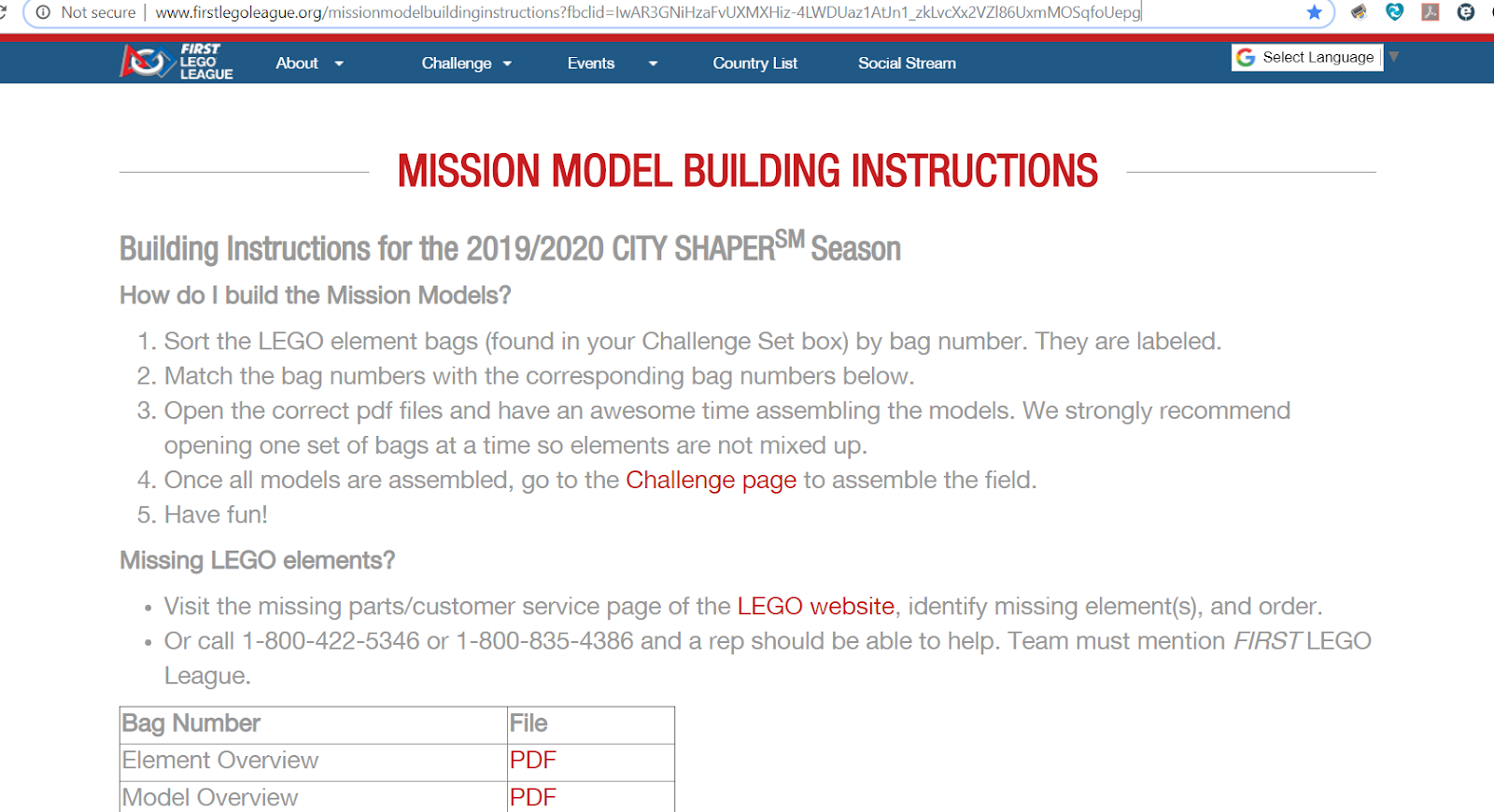 First Lego League - CITY SHAPER Season Launch