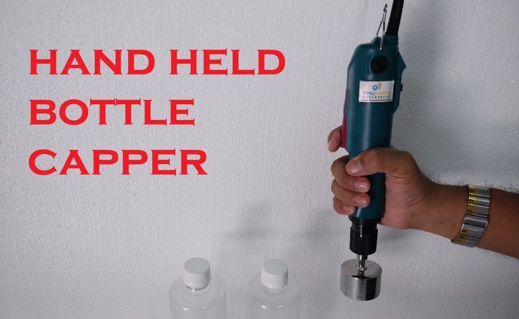 FILLING CAPPING LABELING MACHINES: Electric Handy capper for Screw ...