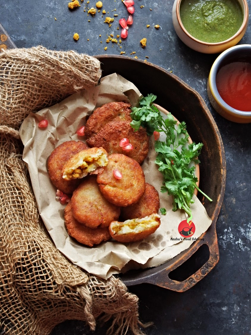 Chana Dal Stuffed Crispy Aloo Tikki | Aloo Tikki Recipe | How to Make Aloo Tikki
