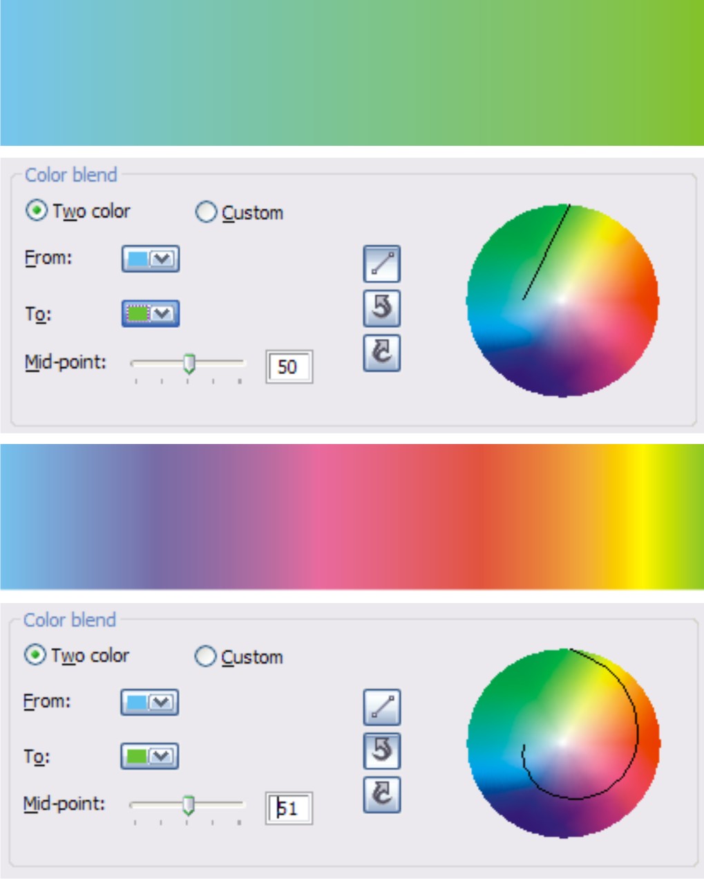 Fountain fill linear di coreldraw - Nirwana Sitoeking