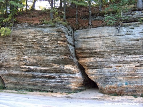 Cranberry Morning: Pier Natural Bridge Park - Rockbridge, Wisconsin