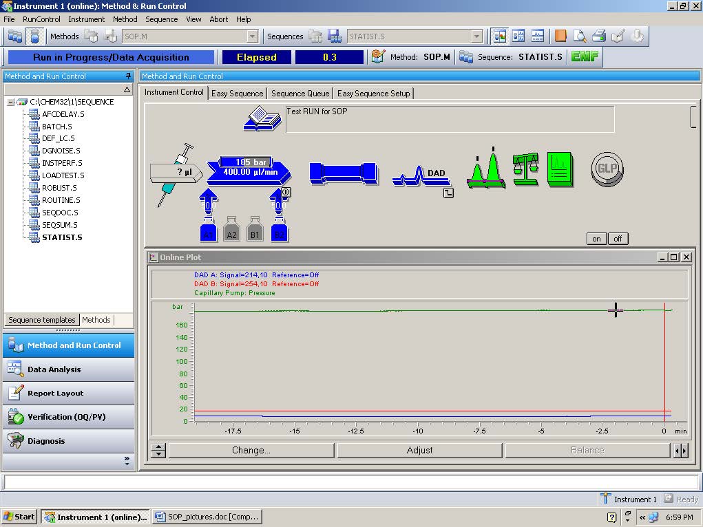 SOP for Agilent 1100 HPLC ChemStation
