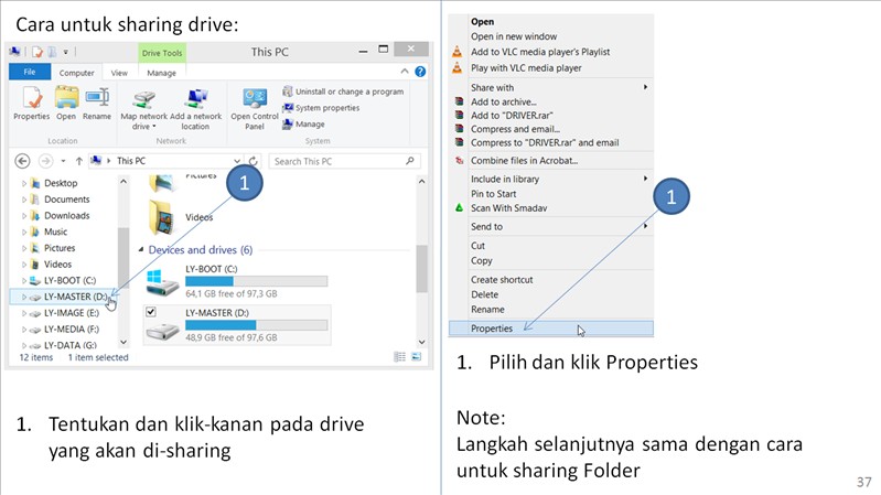 6 Langkah Untuk Melakukan Sharing (Berbagi Pakai) Folder Atau Drive ...