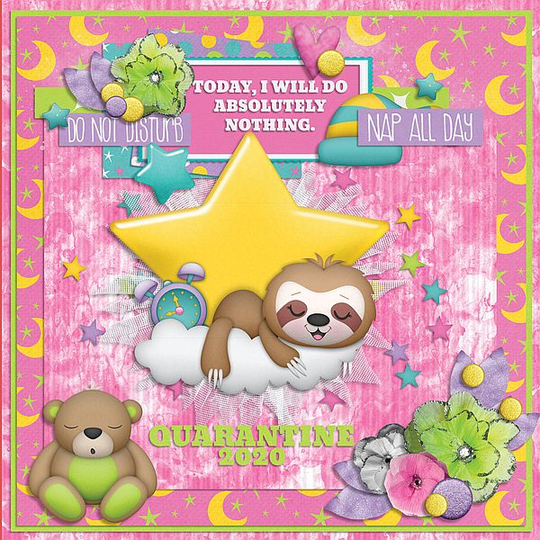 BoomersGirl Designs: "Slumbertime Sloths" Digital Kit