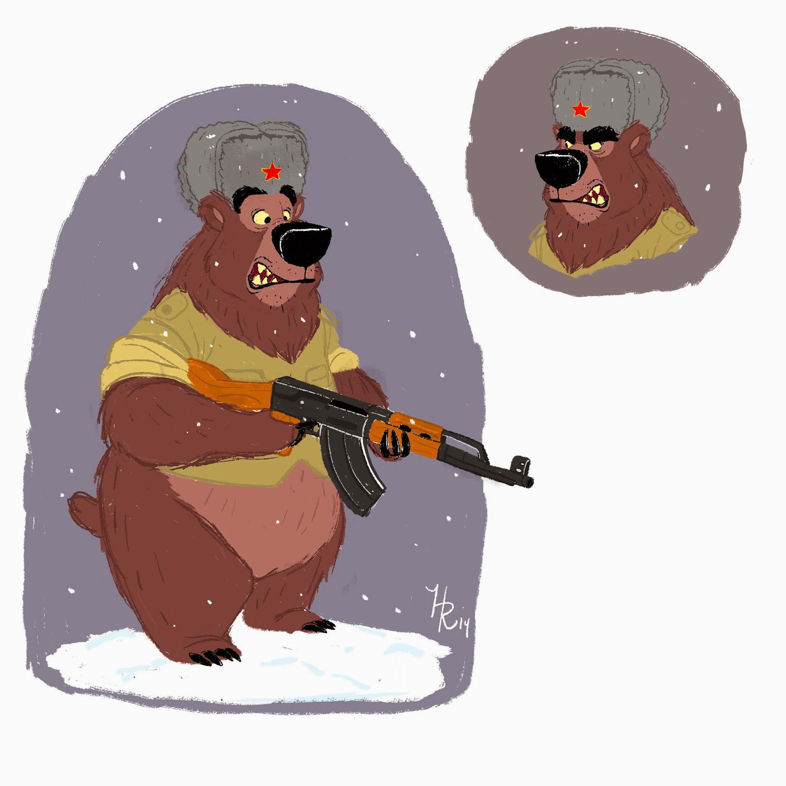 Art of Hector S. Reynoso: Russian Bear