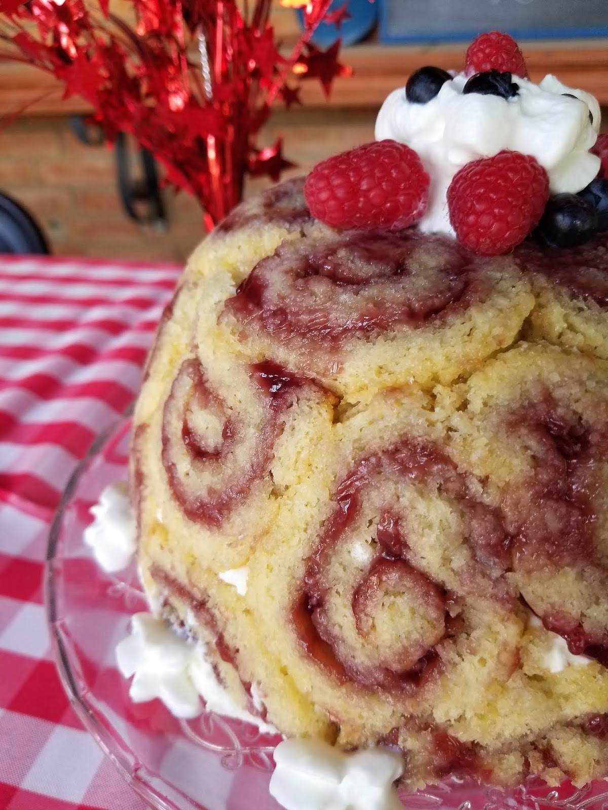 American Raspberry Princess Torte #CakeSliceBakers