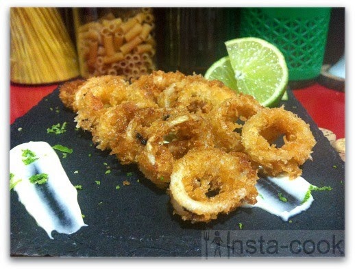 INSTA-COOK: Una tapa de luxe. Calamars arrebossats de panko i coco, amb ...