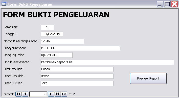 Cara Untuk Membuat Aplikasi Form Bukti Pengeluaran Dengan Microsoft ...