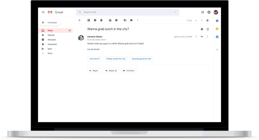 Google ufficializza la nuova Gmail (Web e Mobile)