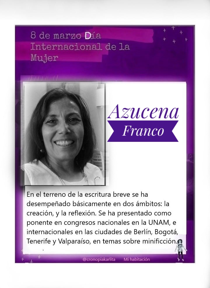 Mi habitación, cronopiakarlita.: Minificciones de la escritora Azucena ...