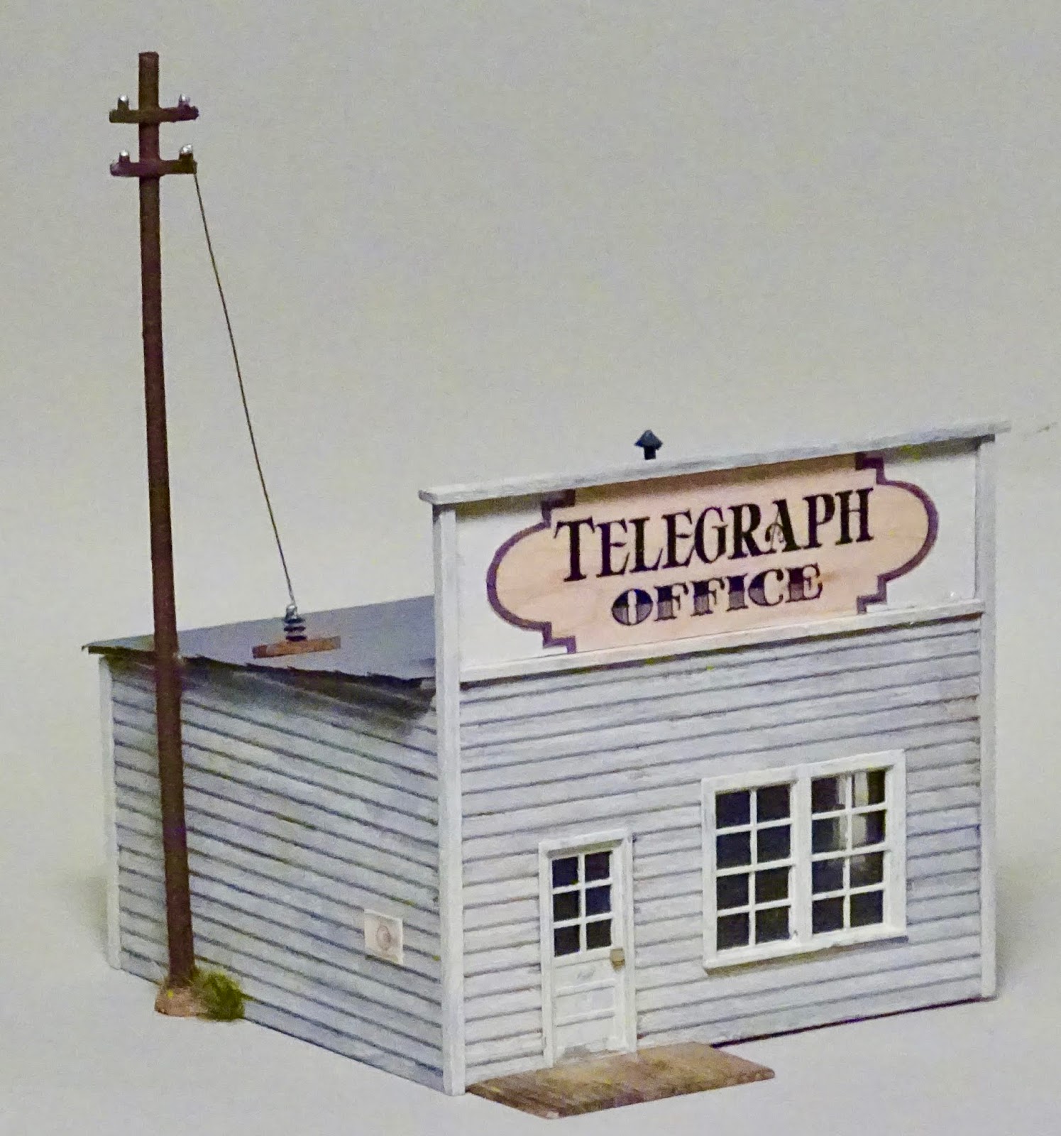 Model Railroad Minutiae: Telegraph office model