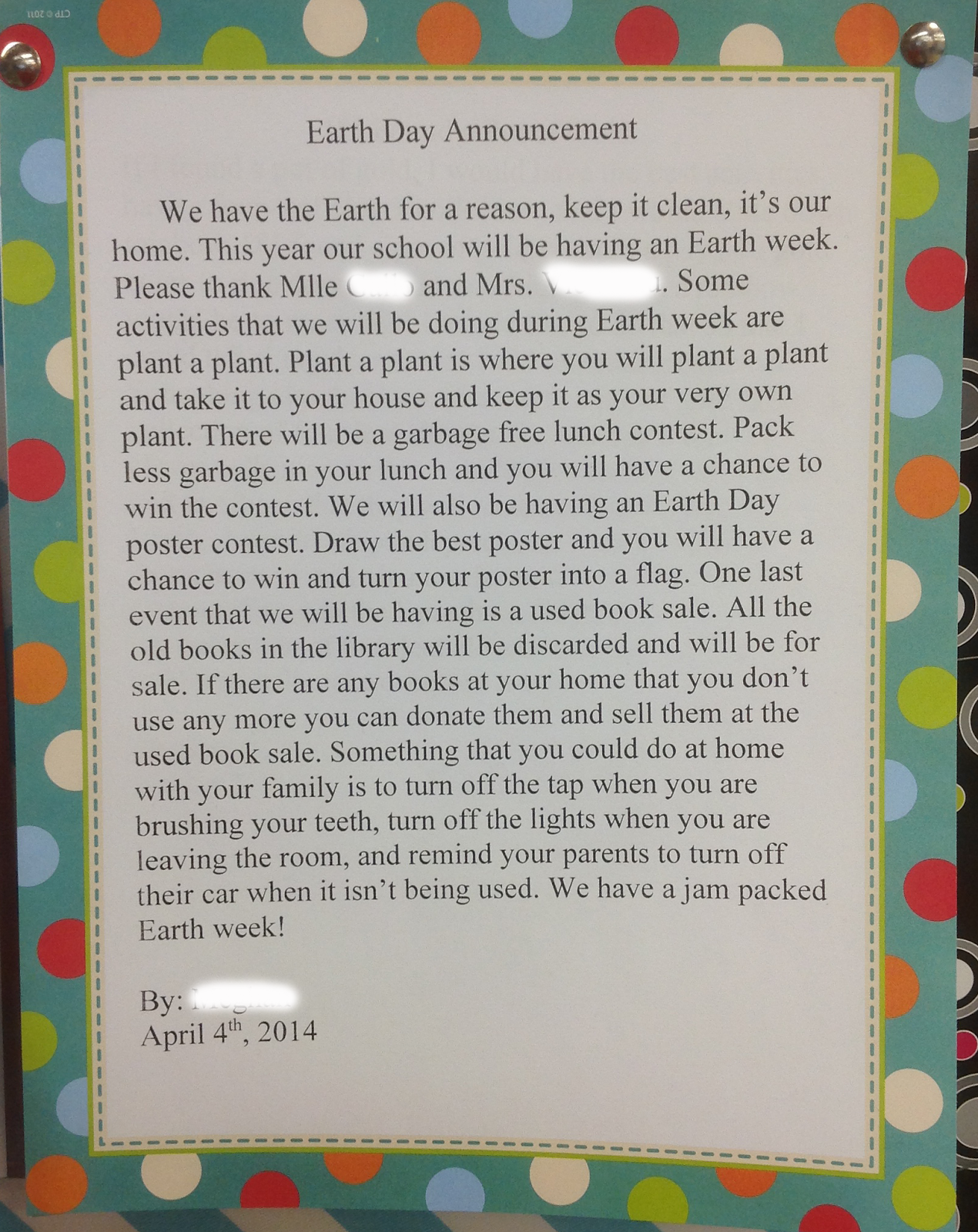 Earth Day Ideas for the Classroom | RUNDE'S ROOM