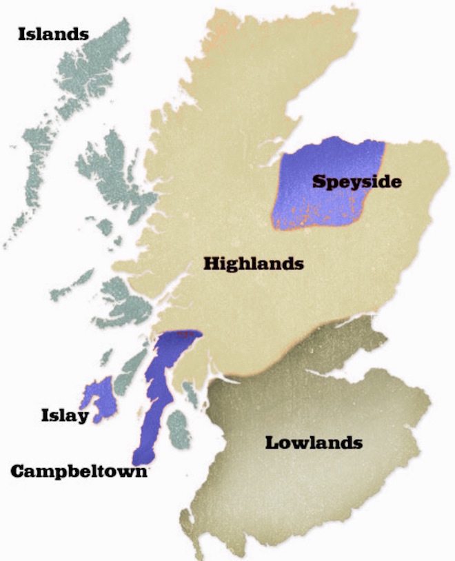Scotch Regions and Flavors - Grapes & Grains
