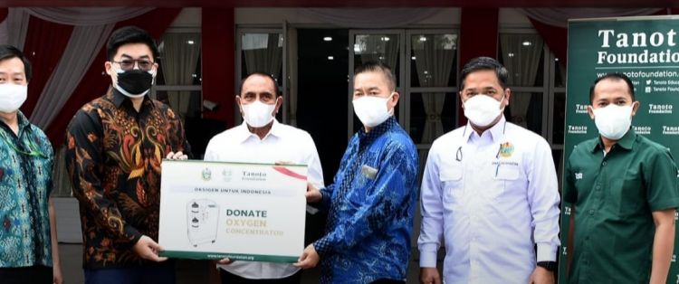 Gubsu Edy Rahmayadi Terima 6O Konsentrator Oksigen dari Tanoto ...