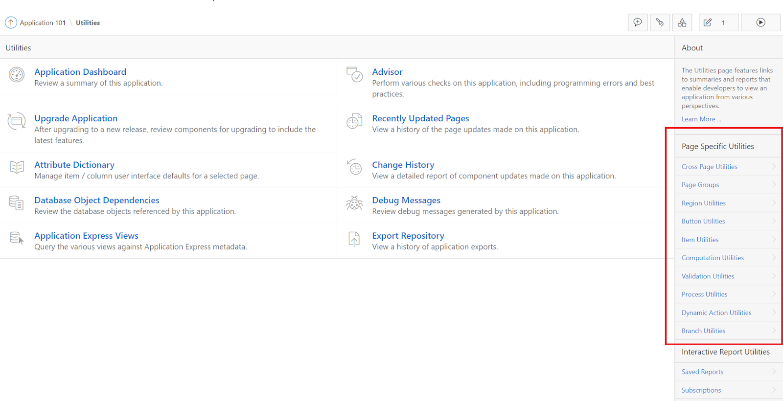 Page Specific Utilities