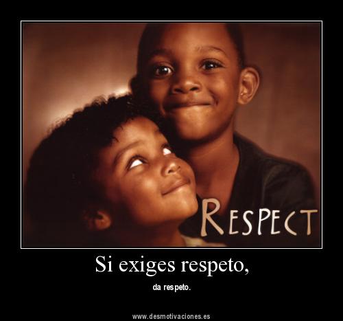 Valores como estudiantes : EL RESPETO