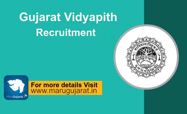 Gujarat Vidyapith Recruitment for Various Teaching Posts 2020
