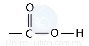 Carboxyl Functional Group Structure Sketch Coloring Page