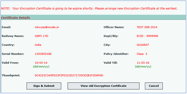 New feature of Encryption Certificate by IREPS System for Publishing of ...