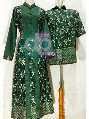 Model Baju Gamis Batik Couple Lebaran Terbaru 2017