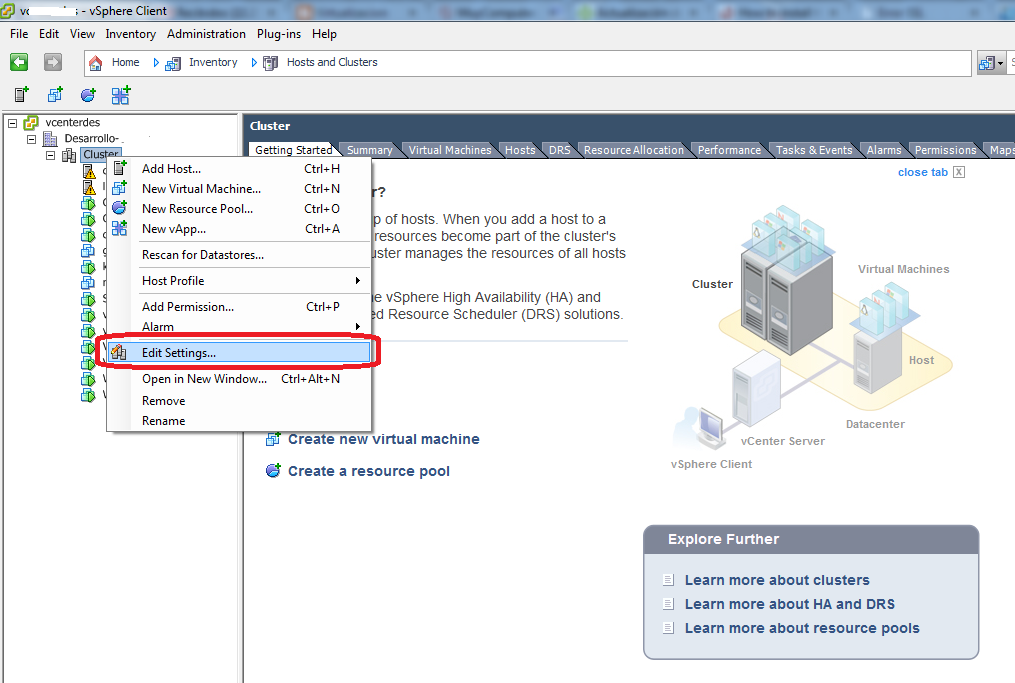Virtualizacion: vSphere Distributed Resource Scheduler (DRS) solutions.