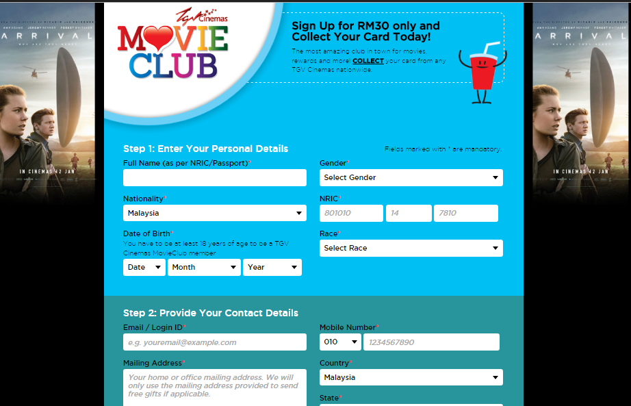 Jom Tengok Wayang Dengan Movie Club Card di TGV Cinemas!